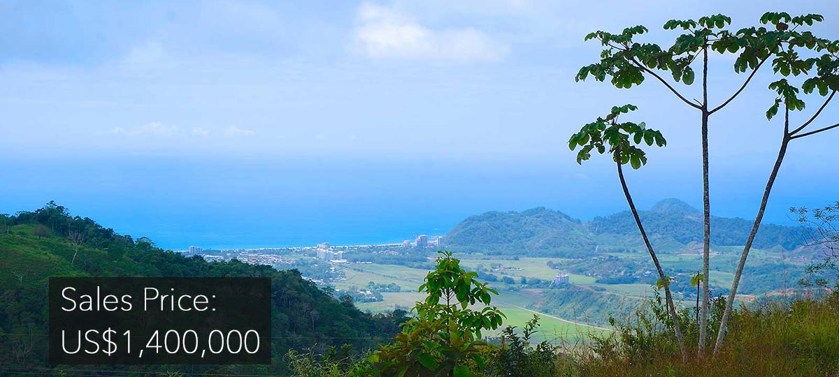 Central Pacific Mountain Top Panoramic Oceanview Land Bank
